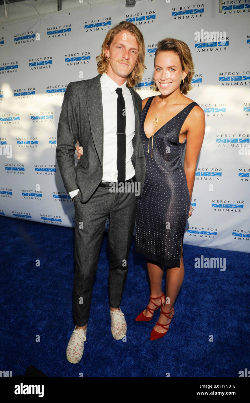 Mark Pontius of Foster The People (l) attends the Mercy For Animals ...