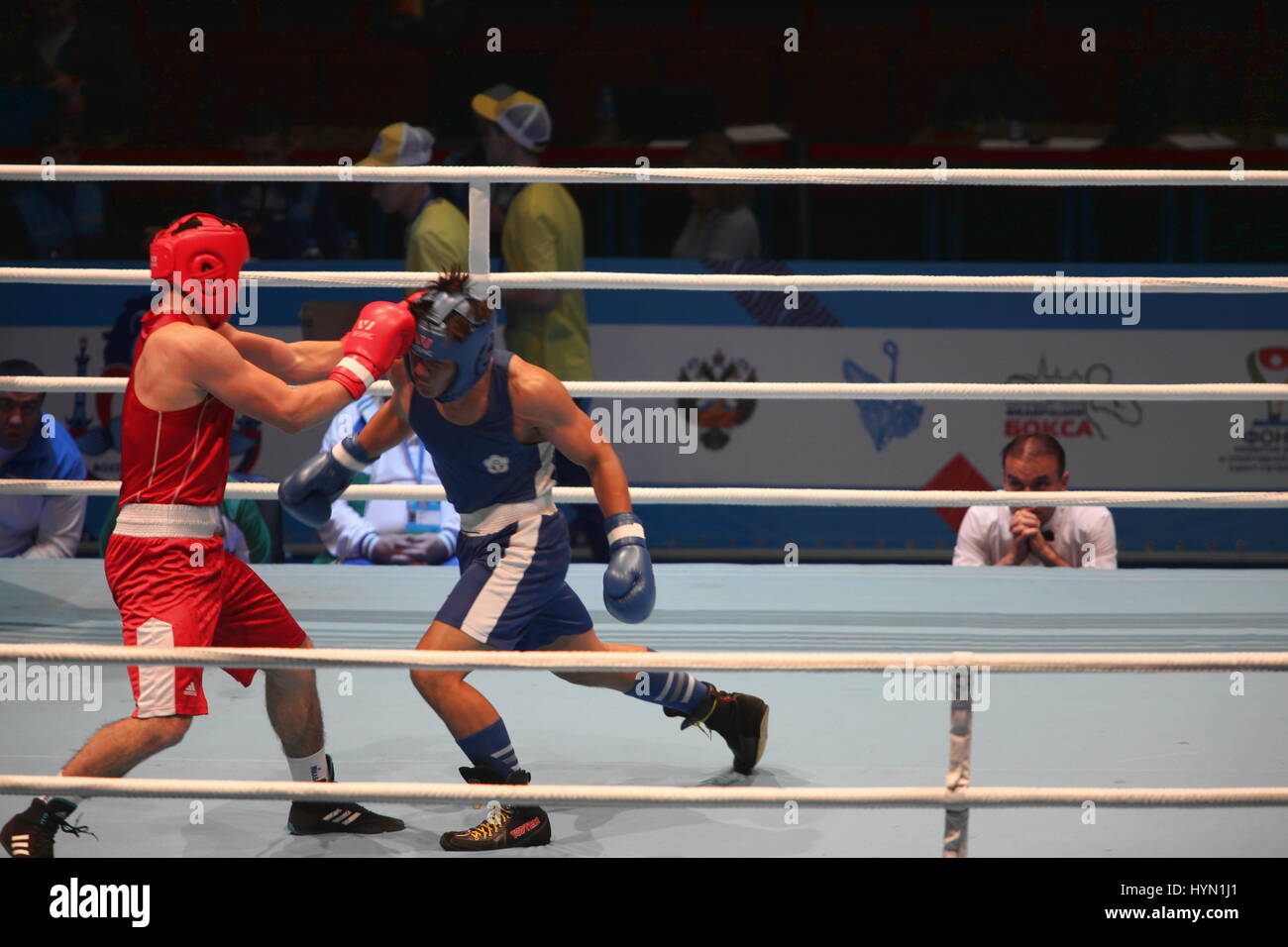 Boxing ring boxing glove competition challenge action strength pain hi ...