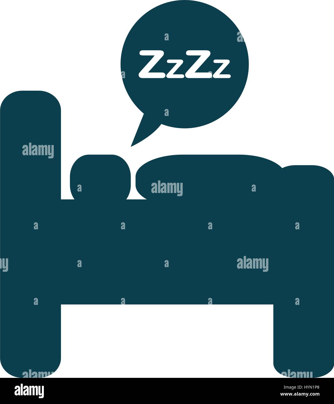 sleeping icon illustrated on a white background in vector Stock Vector ...