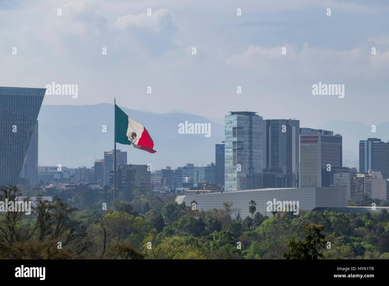 Cityscape view from the Chapultepec Castle of Mexico City Stock Photo ...