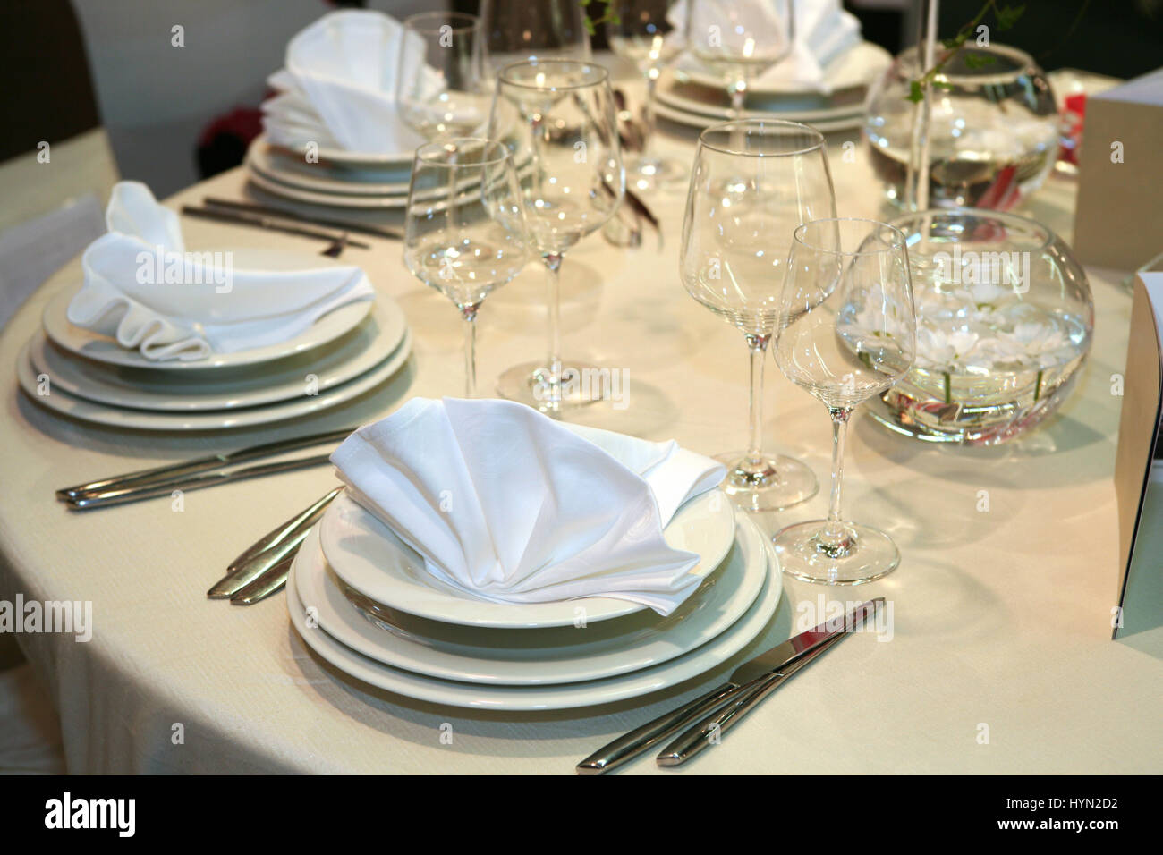 Elegant restaurant interior beige hi-res stock photography and images ...