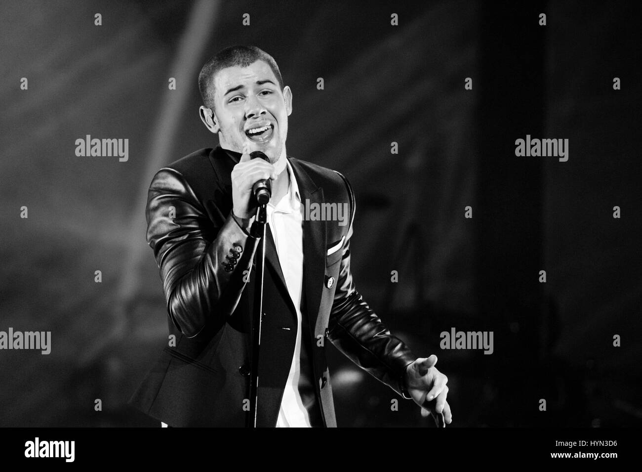 Singer Nick Jonas performs at The Wiltern on October 23rd, 2015 in Los ...