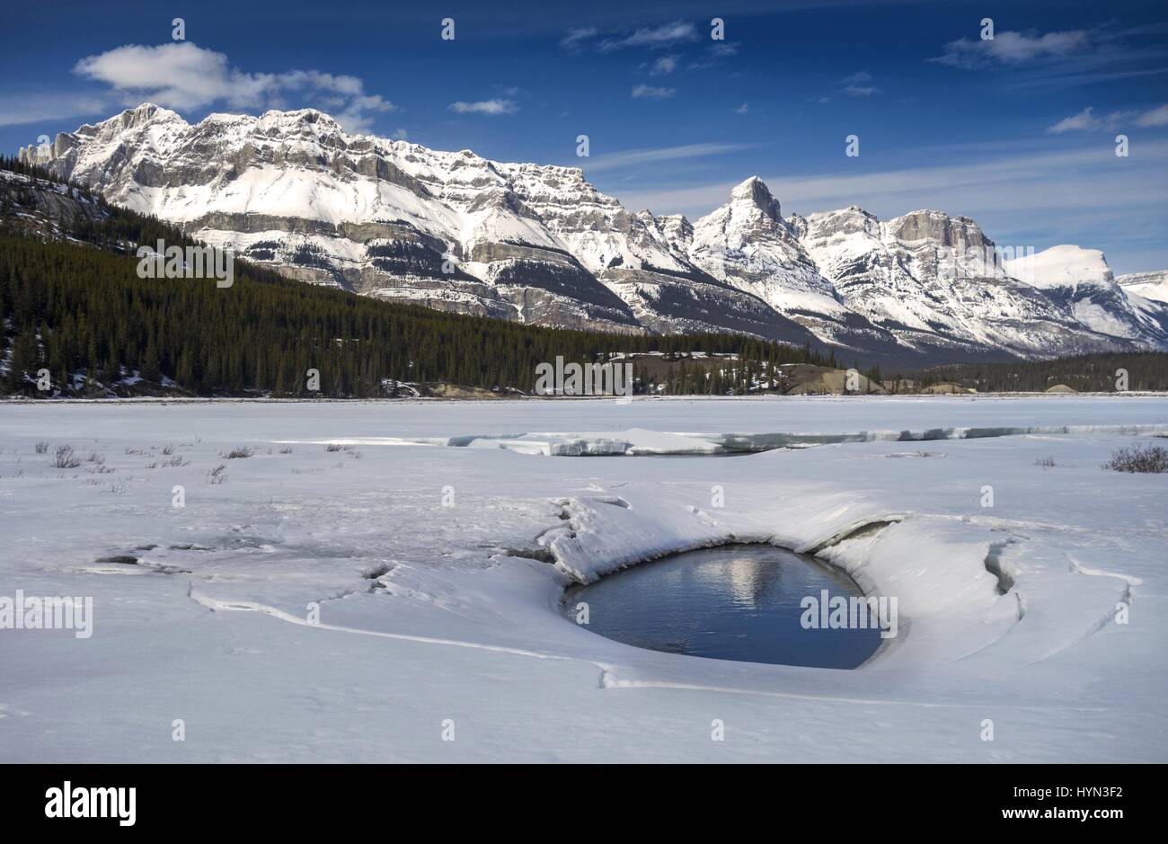 Snow melting into river hi-res stock photography and images - Alamy