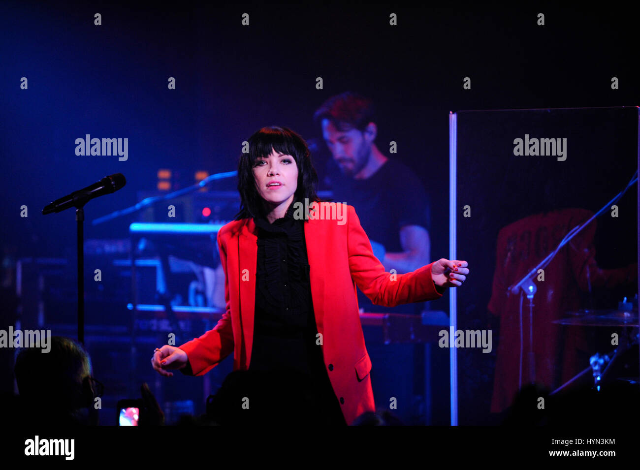 Singer Carly Rae Jepsen performs at her Emotion" album release party at ...
