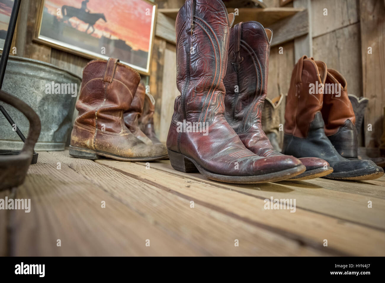Western style riding boots hi-res stock photography and images - Alamy