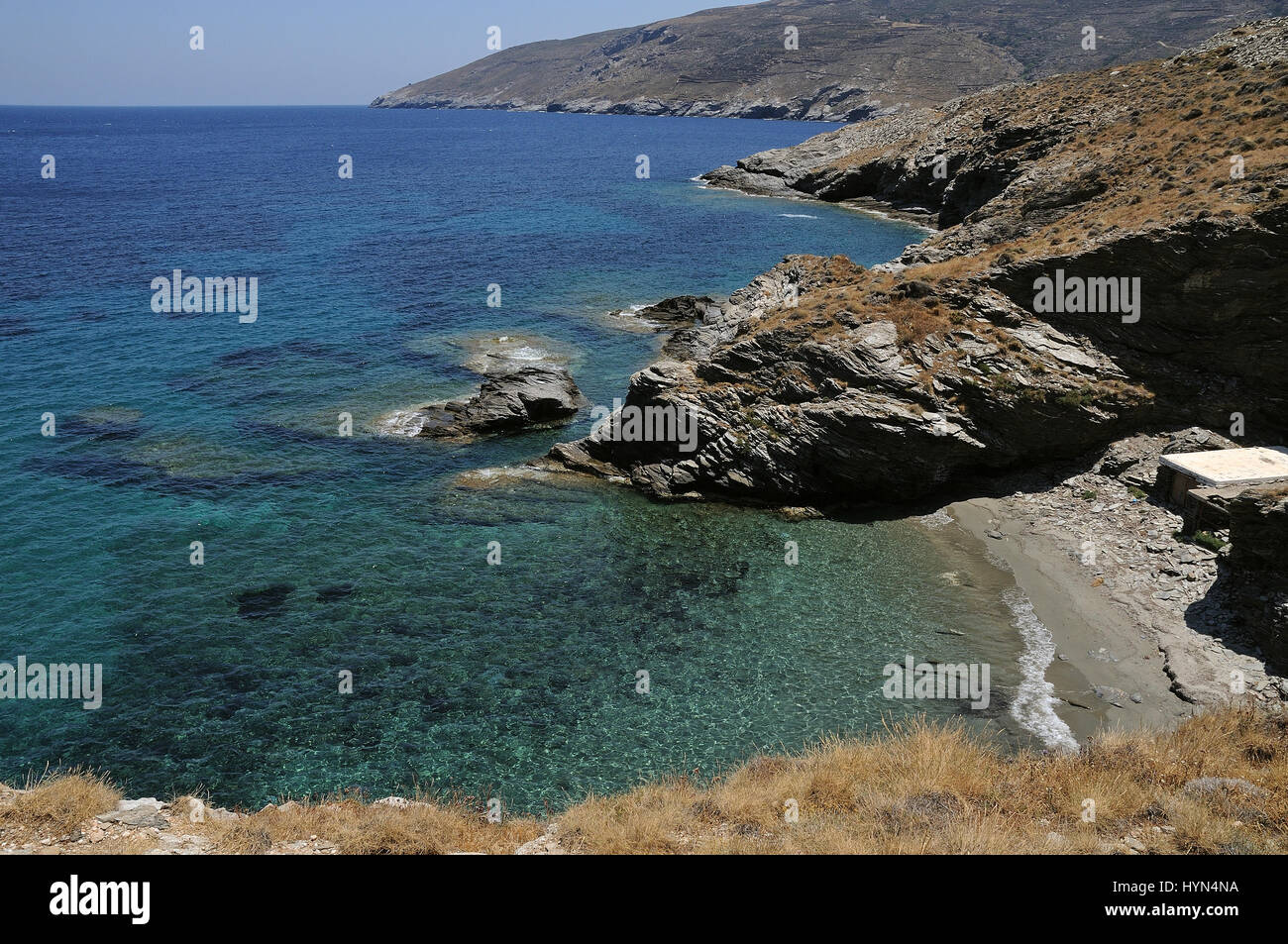 Andros island Landscapes.Cyclades Greece Stock Photo - Alamy