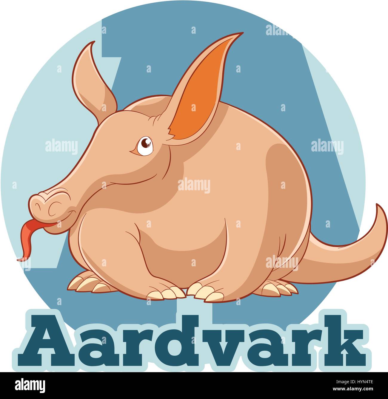 Vector image of the ABC Cartoon Aardvark Stock Vector Image & Art - Alamy