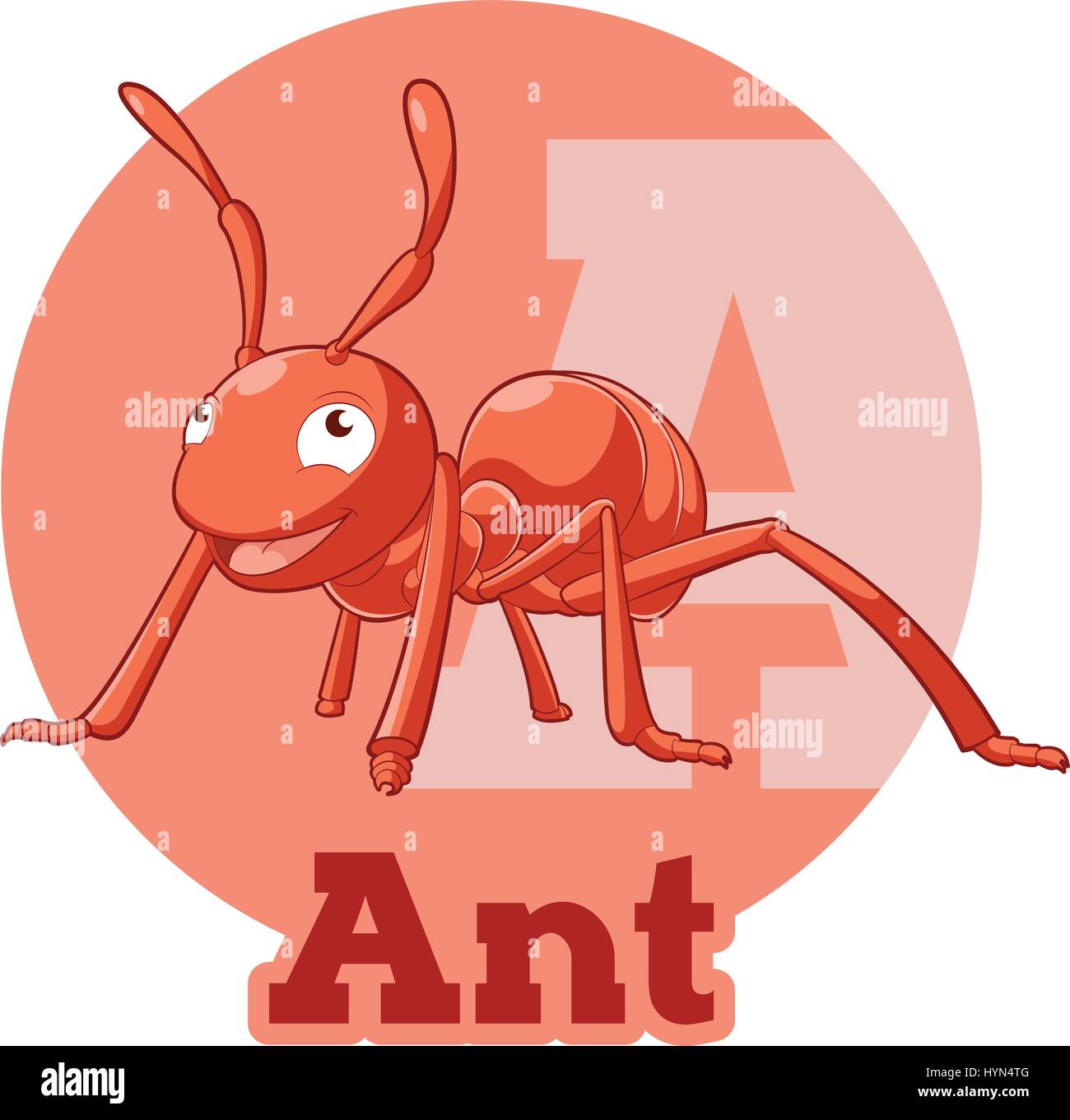 Vector image of the ABC Cartoon Ant Stock Vector Image & Art - Alamy