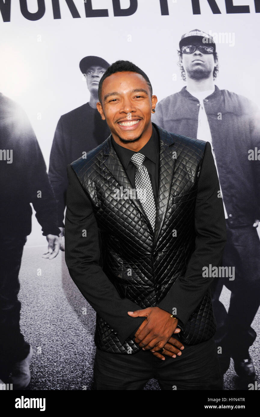 Allen Maldonado attends the Straight Outta Compton world premiere at L ...