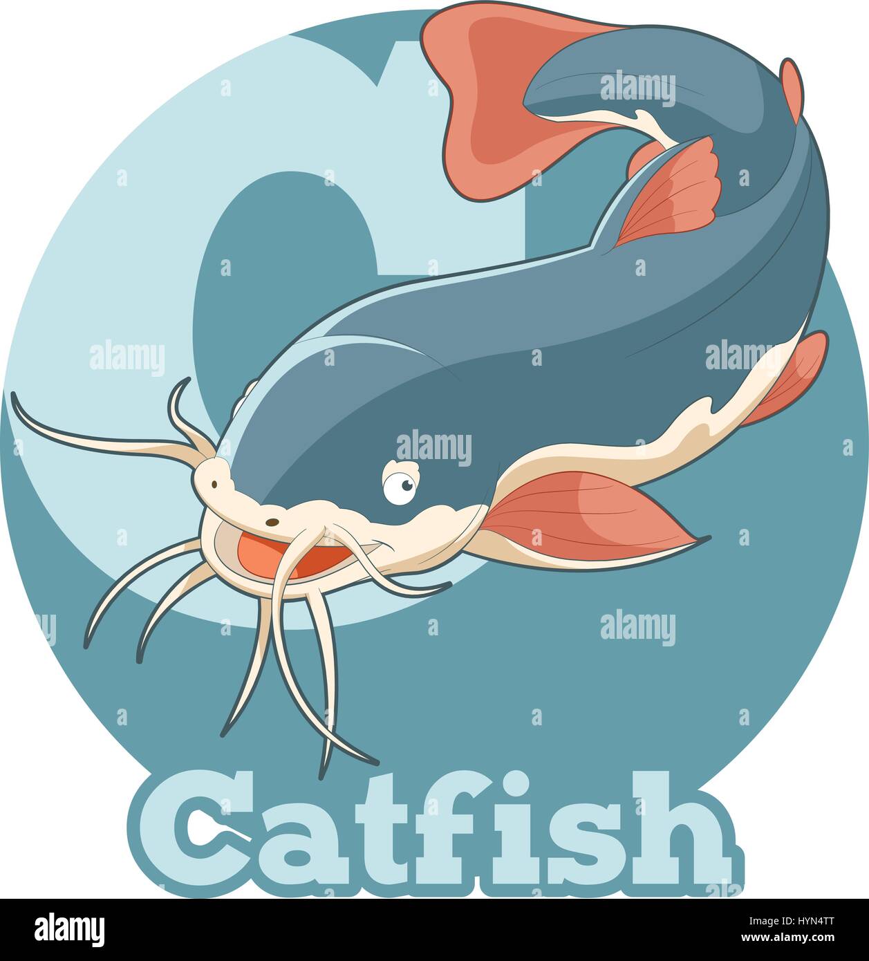 Vector image of the ABC Cartoon Catfish Stock Vector Image & Art - Alamy