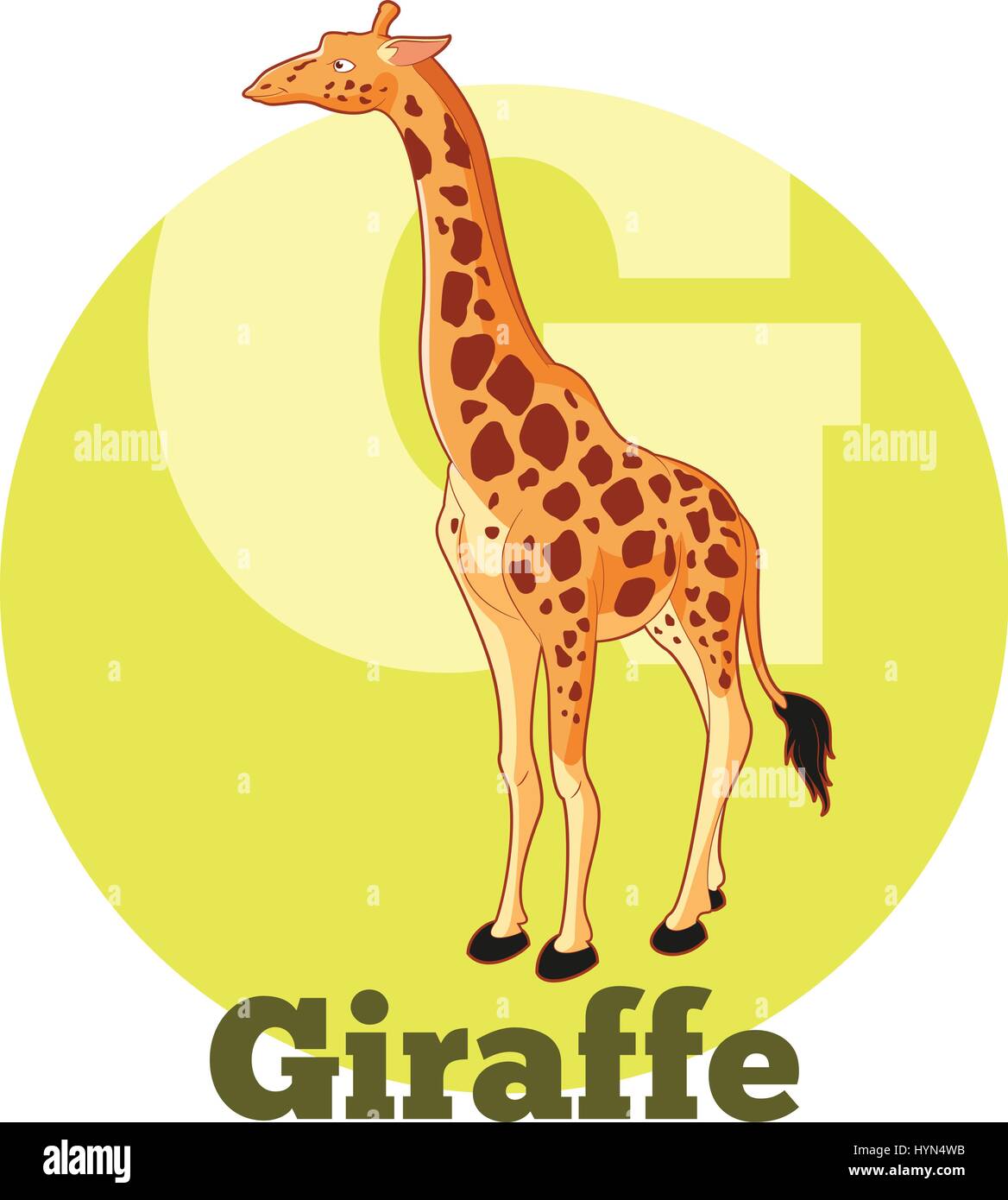 ABC Cartoon Giraffe Stock Vector Image & Art - Alamy
