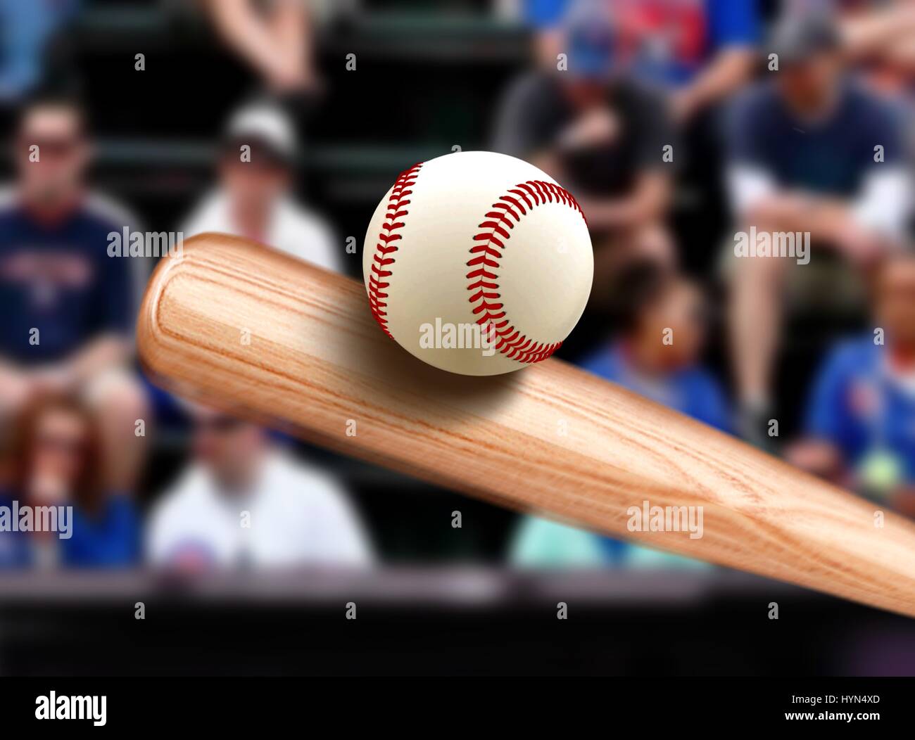 Baseball Bat Hitting Ball Stock Photo - Alamy