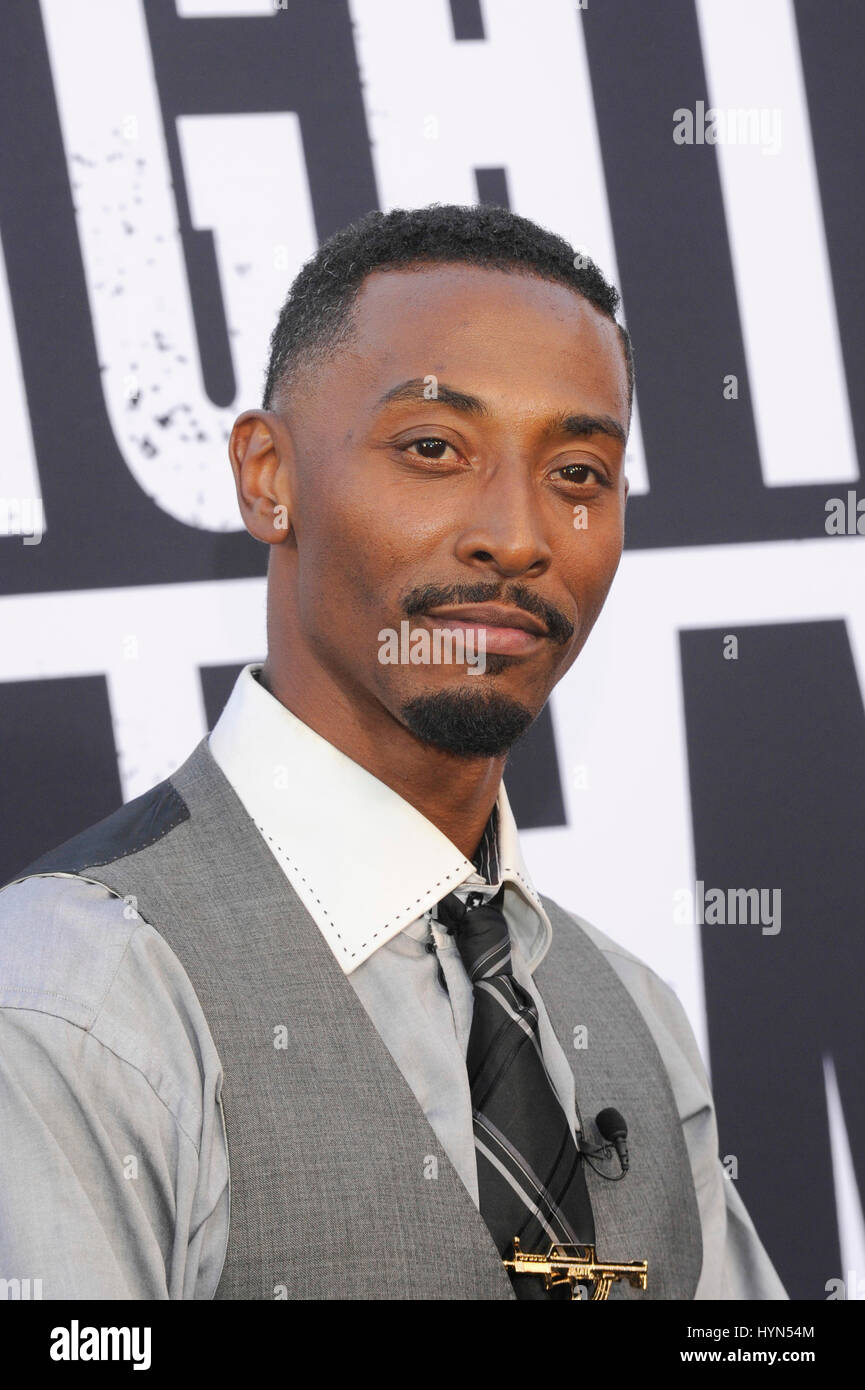 Darris Love attends the Straight Outta Compton world premiere at L.A ...