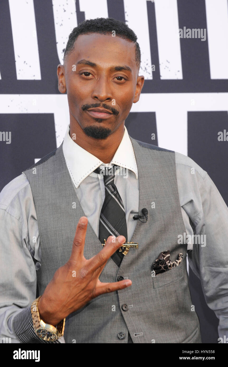 Darris Love attends the Straight Outta Compton world premiere at L.A ...