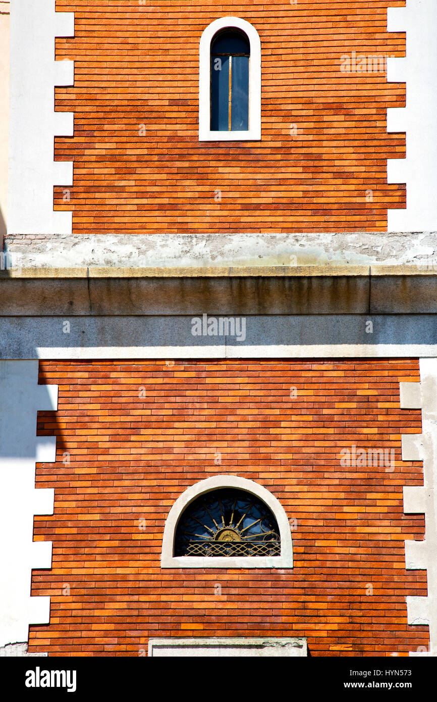 tradate varese italy abstract window monument curch mosaic in red ...