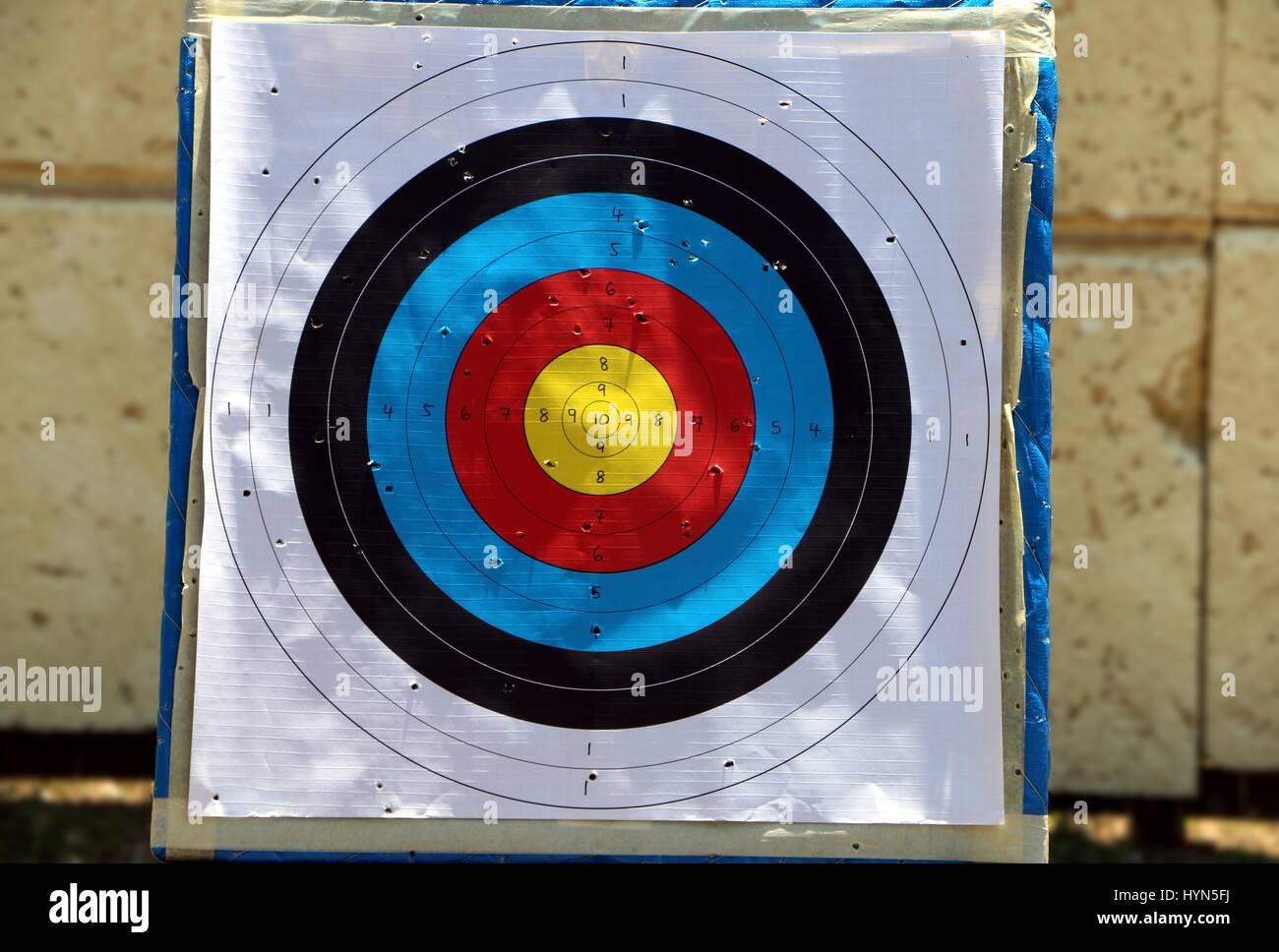 Target practice board Stock Photo - Alamy