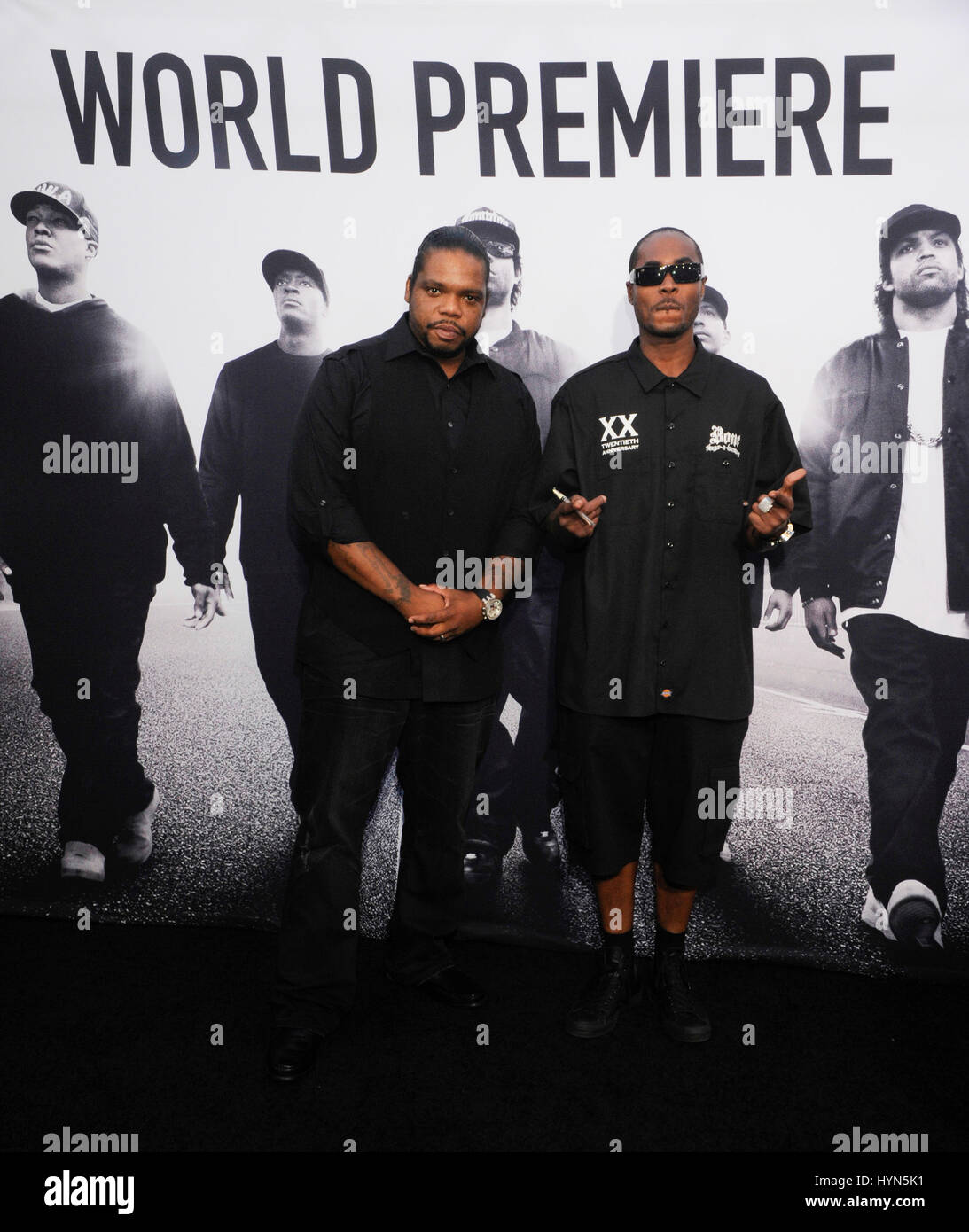 Bone Thugs-N-Harmony attends the Straight Outta Compton world premiere ...