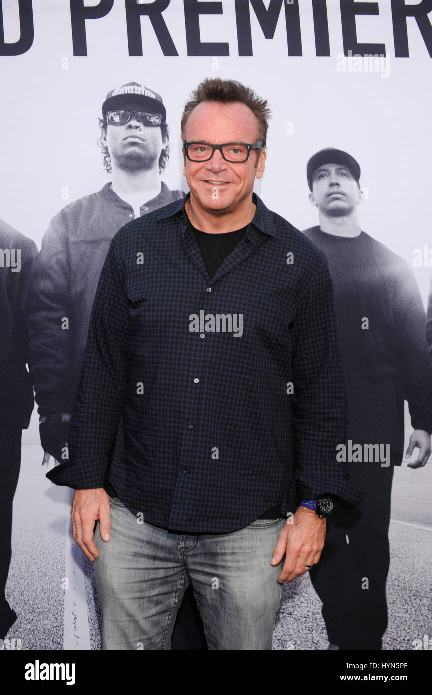 Tom Arnold attends the Straight Outta Compton world premiere at L.A ...