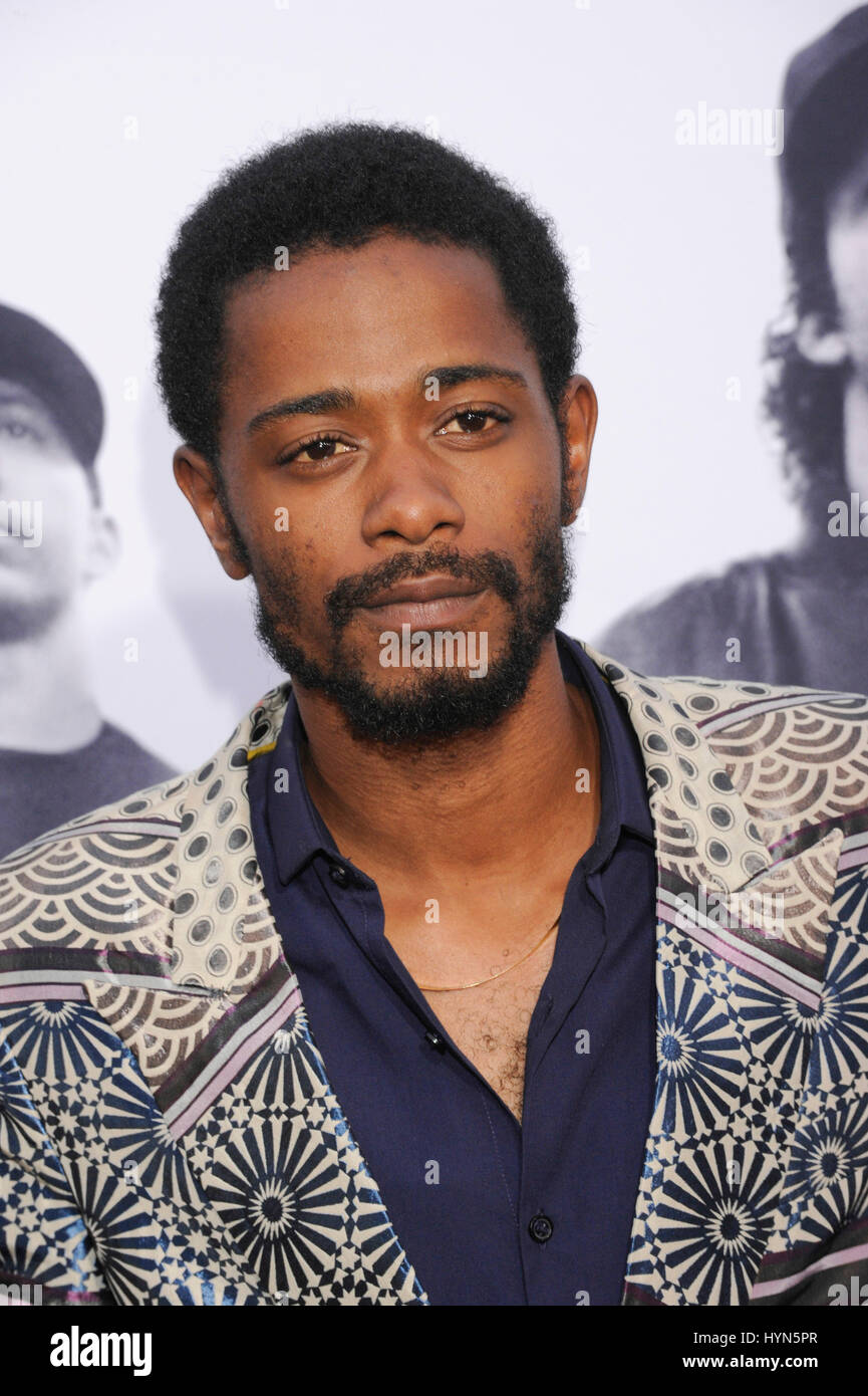 Keith Stanfield attends the Straight Outta Compton world premiere at L ...