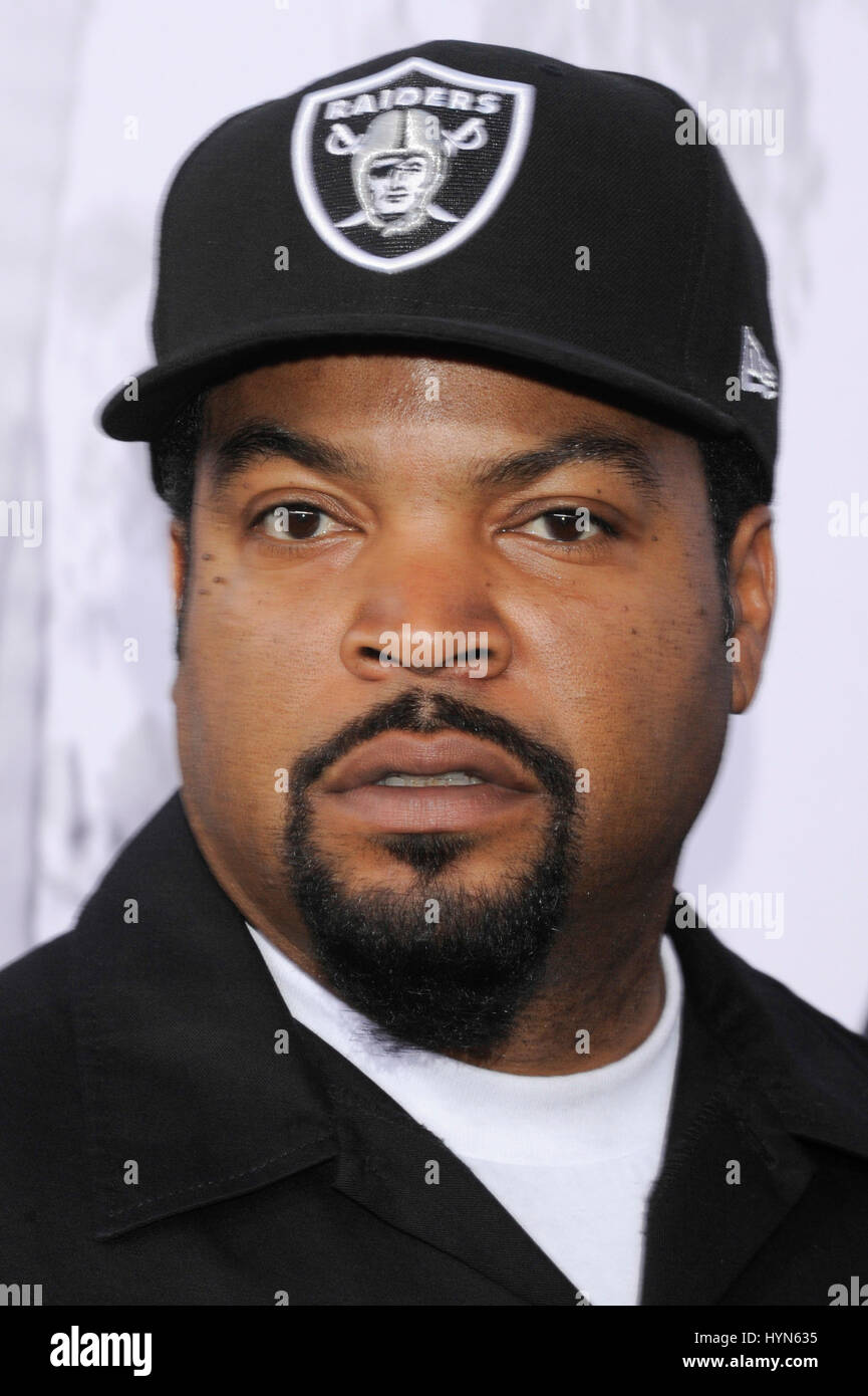 Ice Cube attends the Straight Outta Compton world premiere at L.A. Live ...