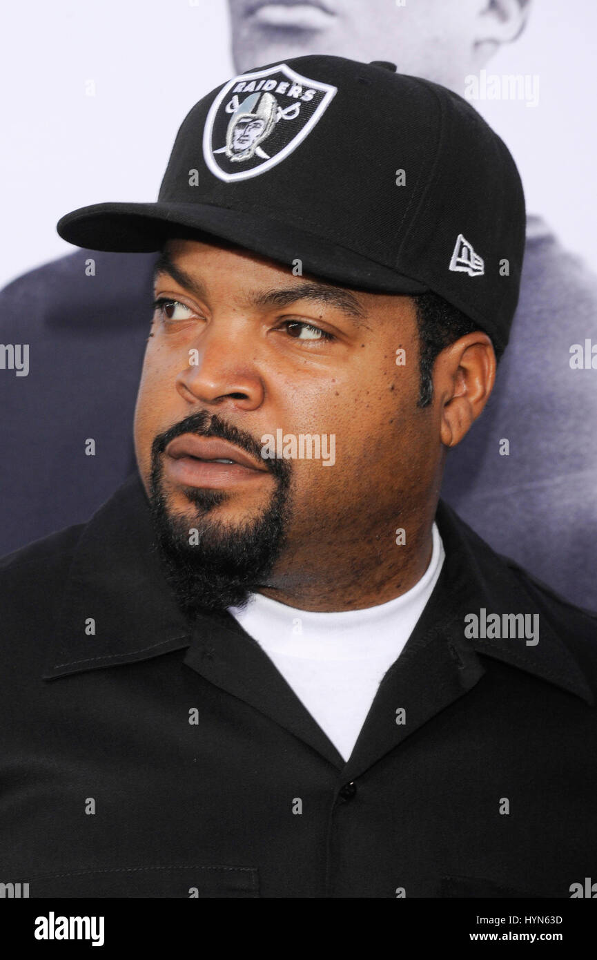 Ice Cube attends the Straight Outta Compton world premiere at L.A. Live ...