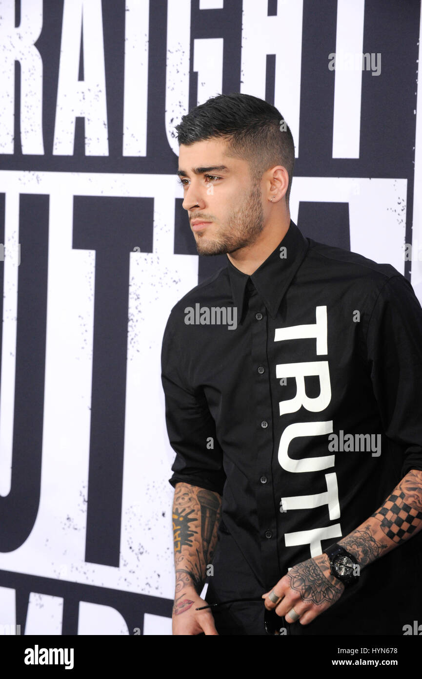 Zayn Malik attends the Straight Outta Compton world premiere at L.A ...