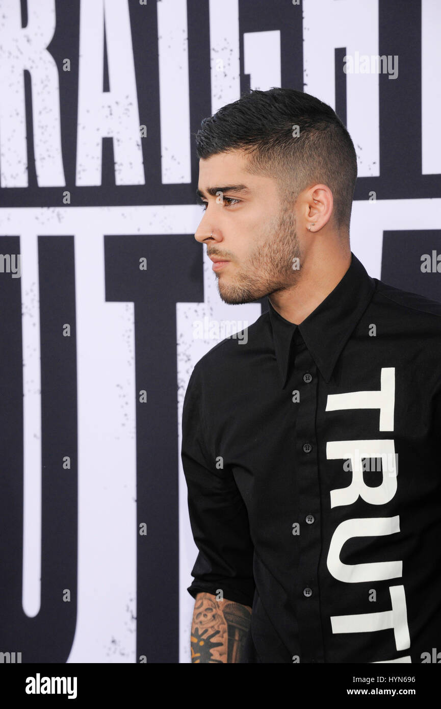 Zayn Malik attends the Straight Outta Compton world premiere at L.A ...