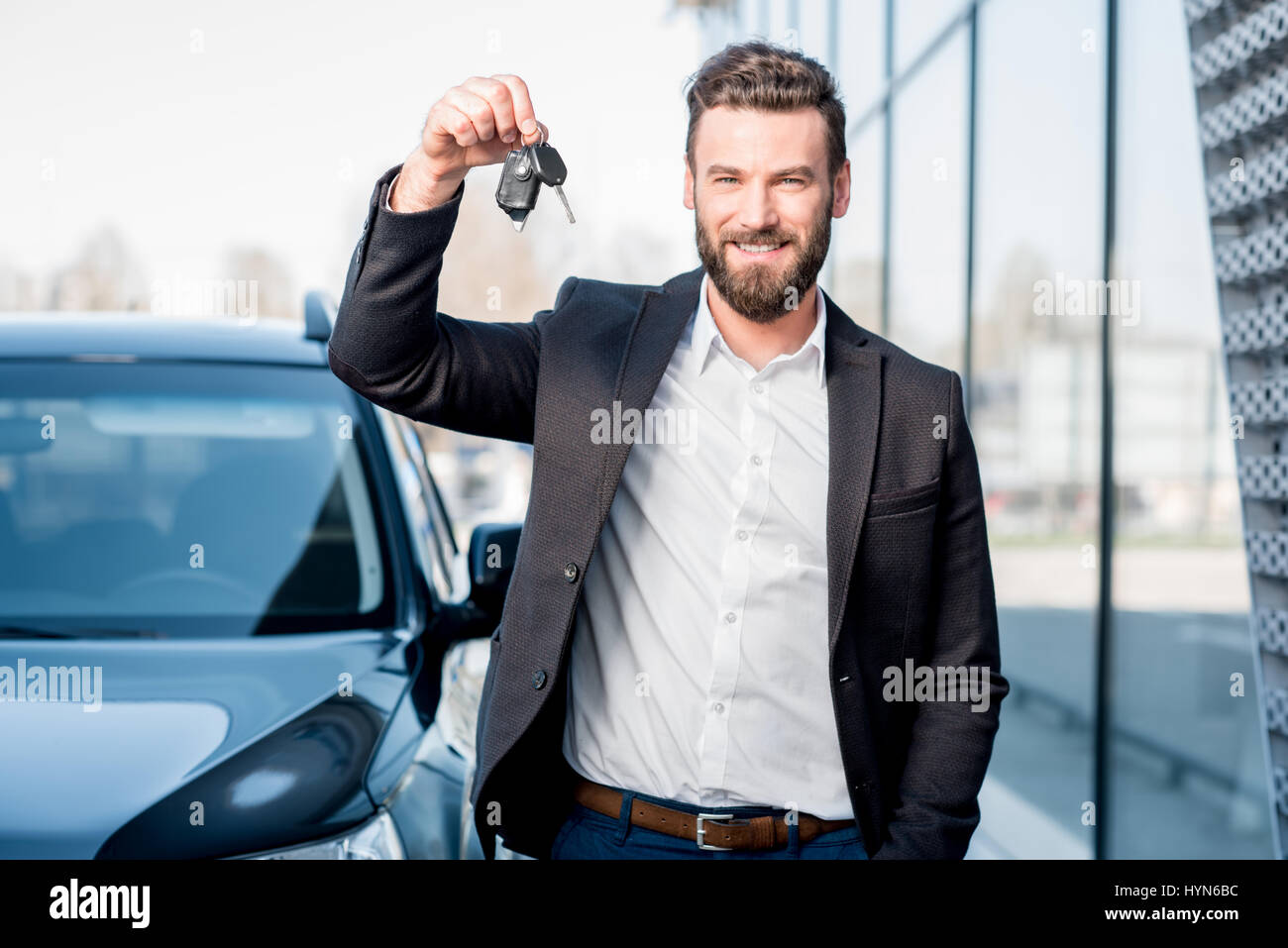 Business man car key hi-res stock photography and images - Alamy