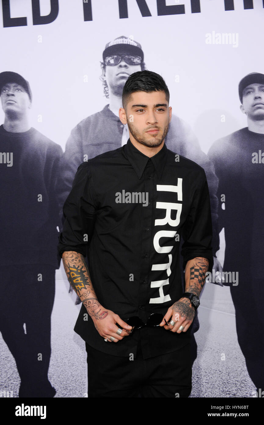 Zayn Malik attends the Straight Outta Compton world premiere at L.A ...