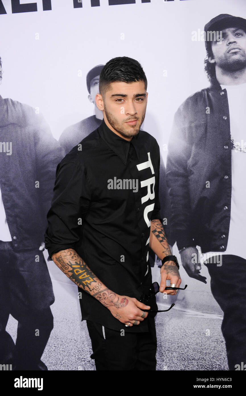 Zayn Malik attends the Straight Outta Compton world premiere at L.A ...