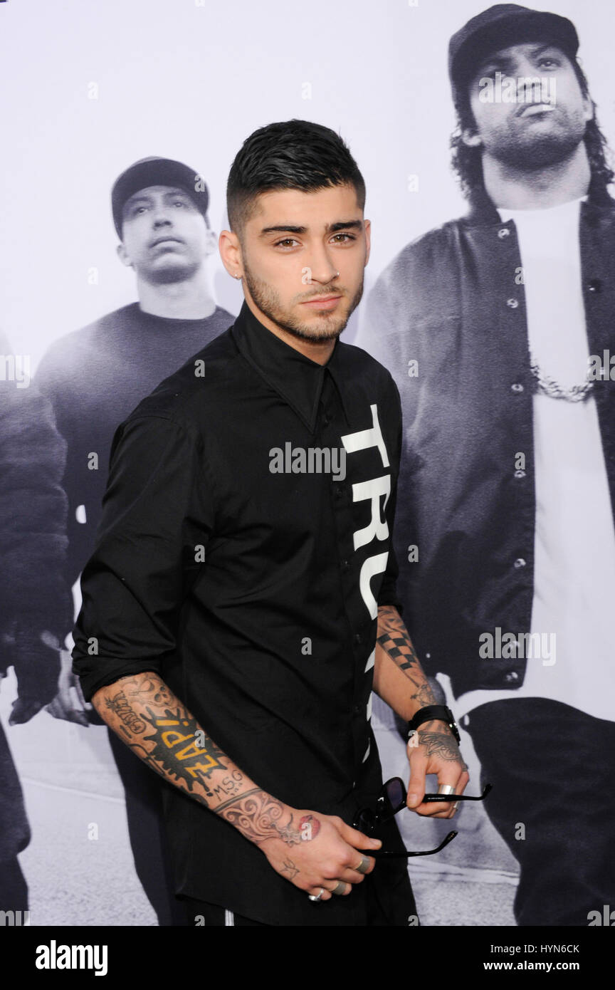 Zayn Malik attends the Straight Outta Compton world premiere at L.A ...