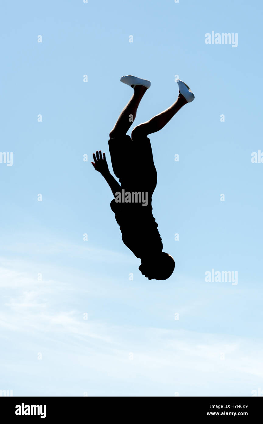 Man jumping joy mountain hi-res stock photography and images - Alamy