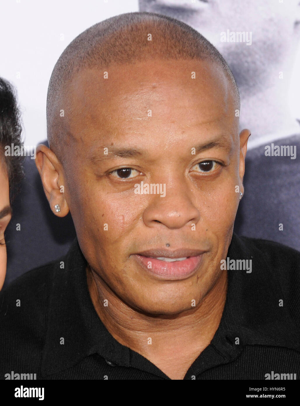 Dr. Dre attends the Straight Outta Compton world premiere at L.A. Live ...