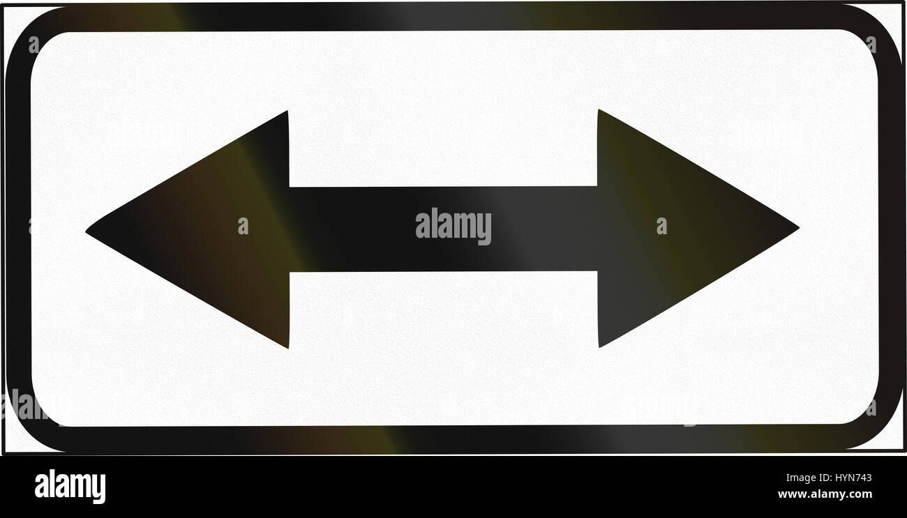 Supplementary road sign used in Estonia - effective in both directions ...