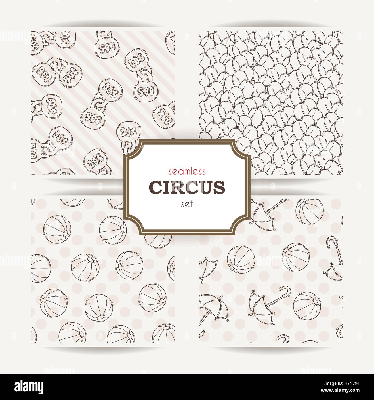 Set of four seamless patterns Stock Vector Image & Art - Alamy