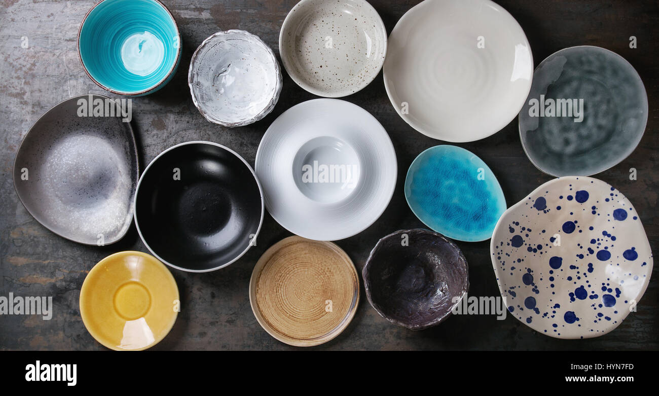 Empty plates variety hi-res stock photography and images - Alamy
