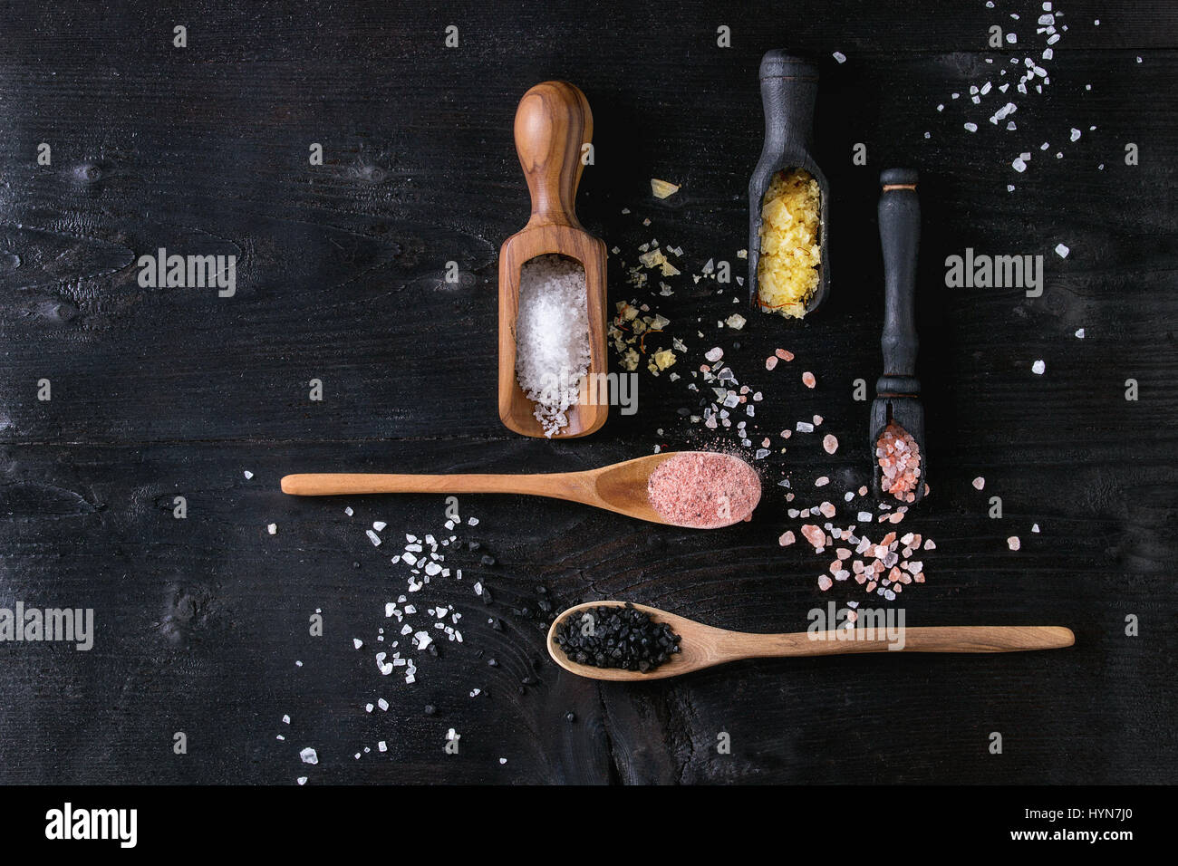 Variety of colorful salt Stock Photo - Alamy