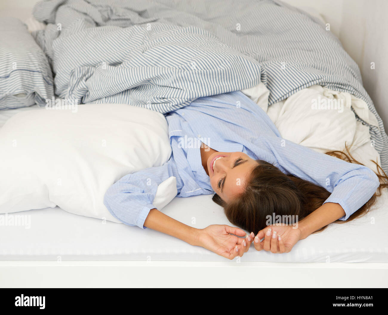 Female sleep laughing hi-res stock photography and images - Alamy