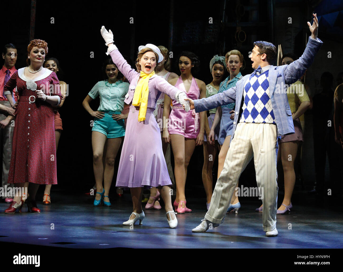 London, UK. Stuart Neal and Clare Halse at 42nd Street - a new musical ...