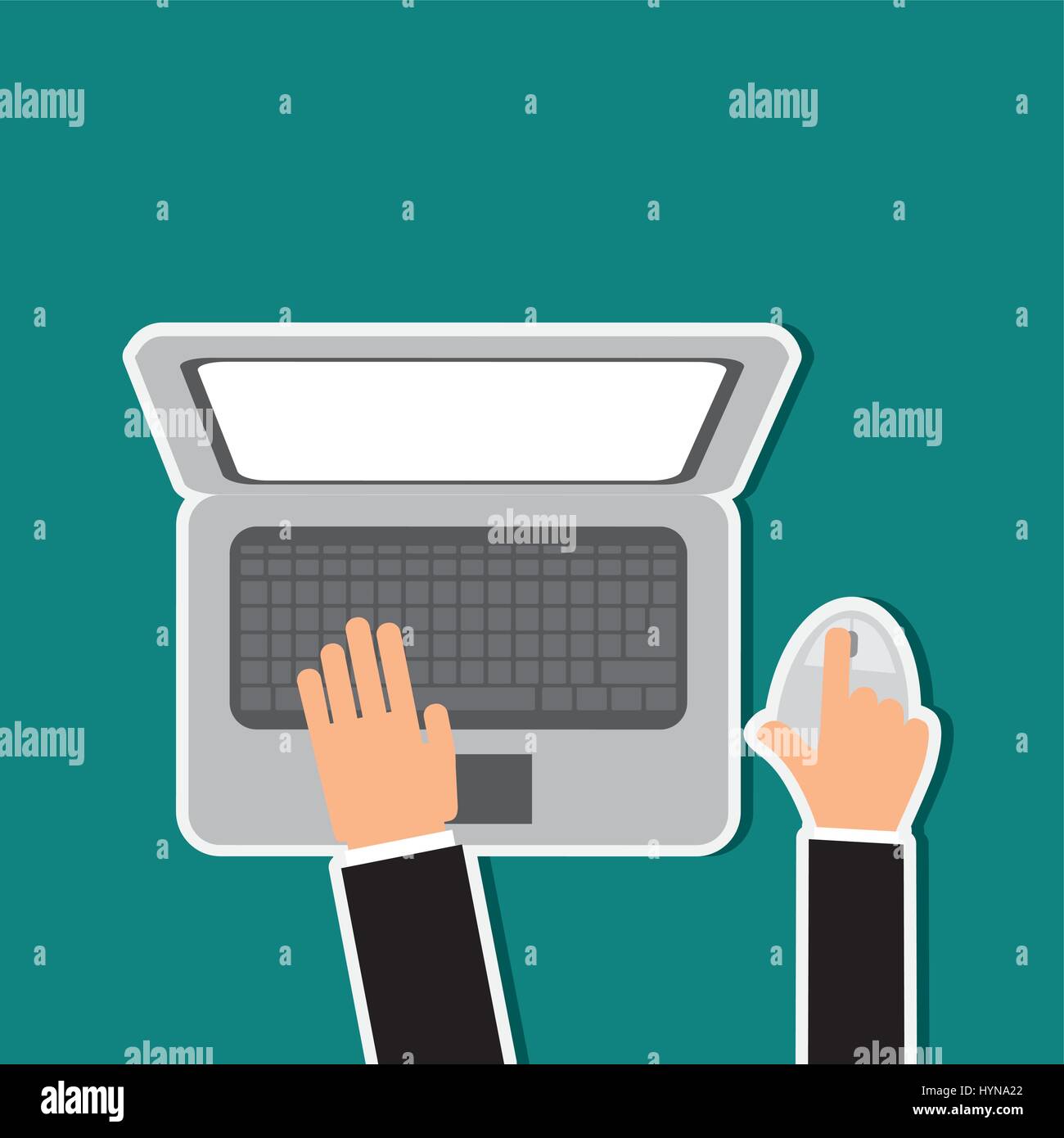 laptop concept with icon design, vector illustration 10 eps graphic ...