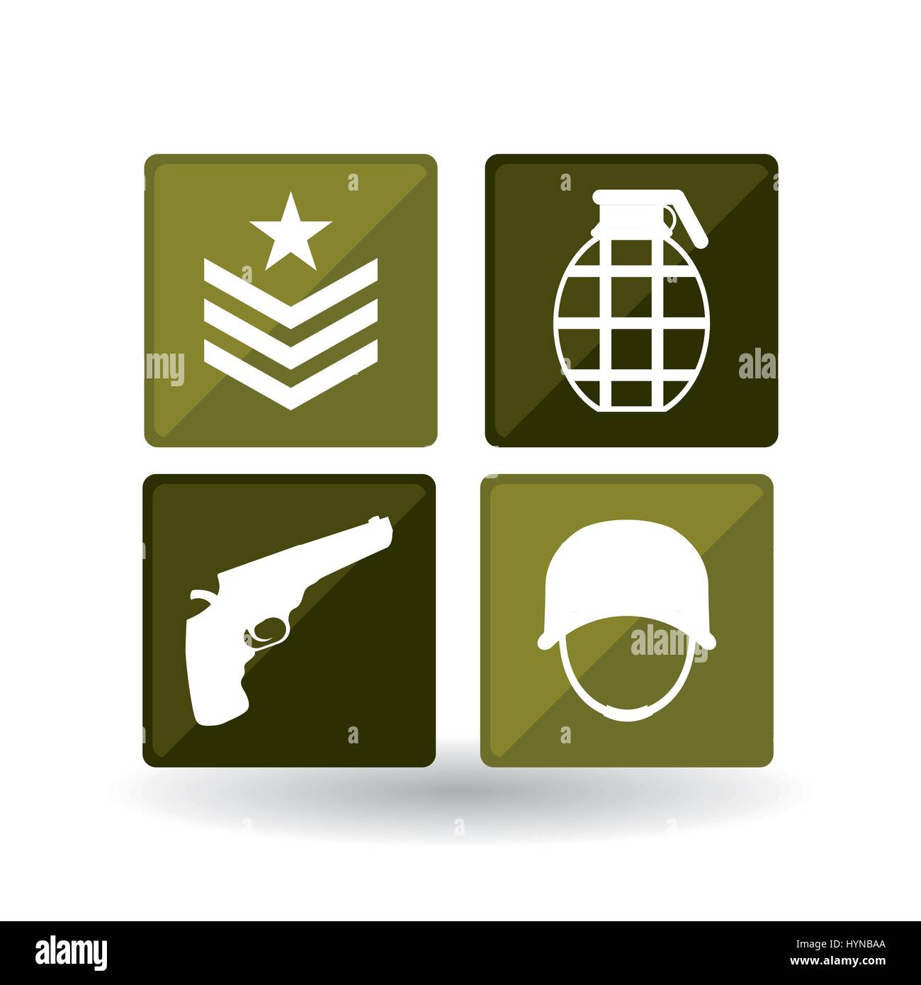 Military icon concept with icon design, vector illustration 10 eps ...
