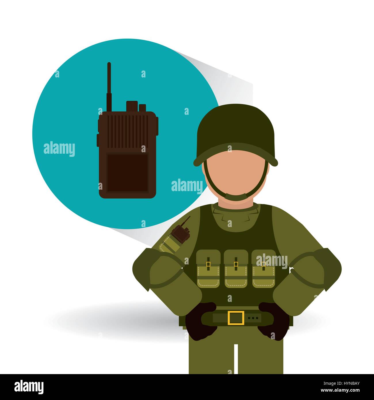 British army radio Stock Vector Images - Alamy