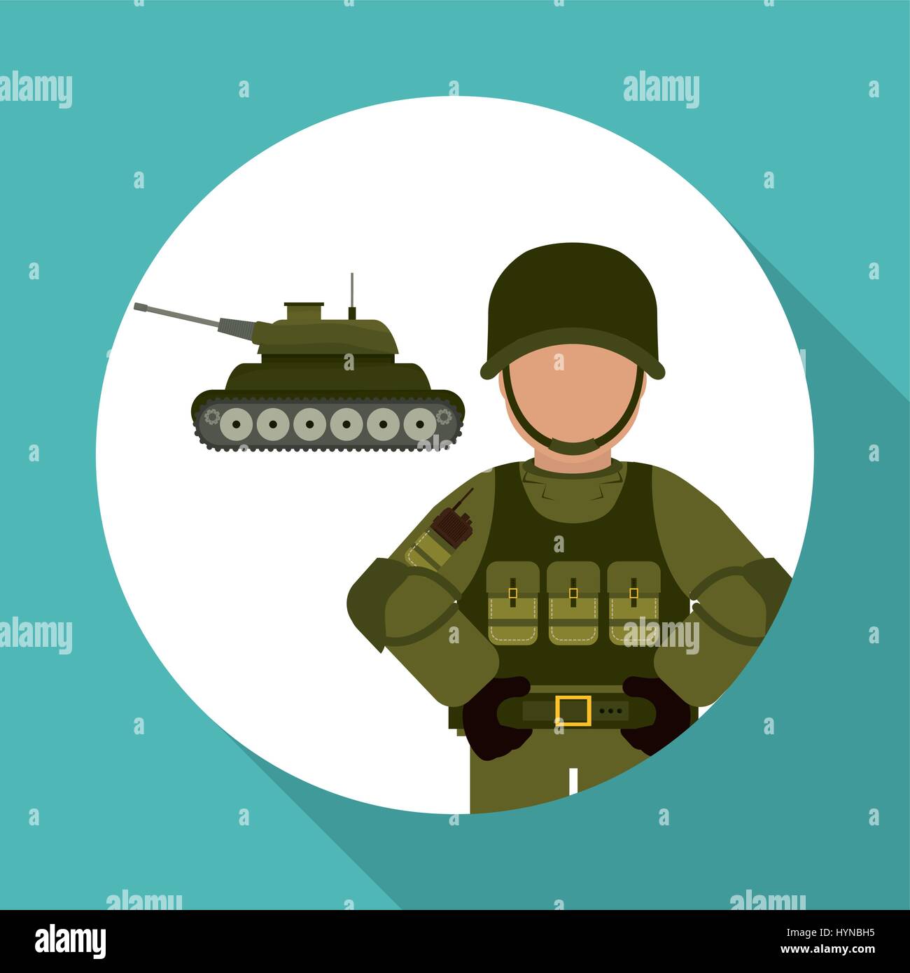 Military icon concept with icon design, vector illustration 10 eps ...