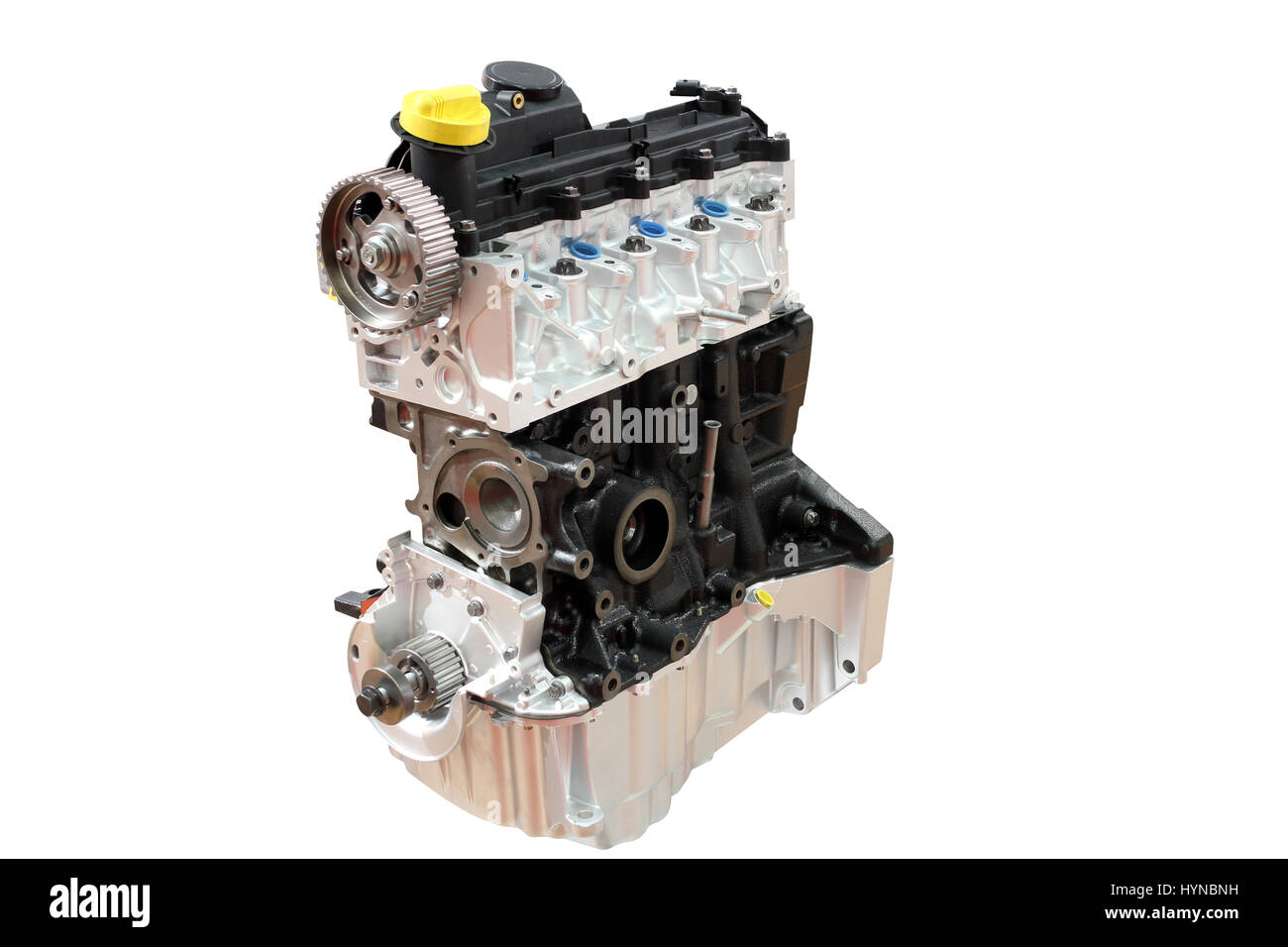 car engine part isolated on white Stock Photo - Alamy