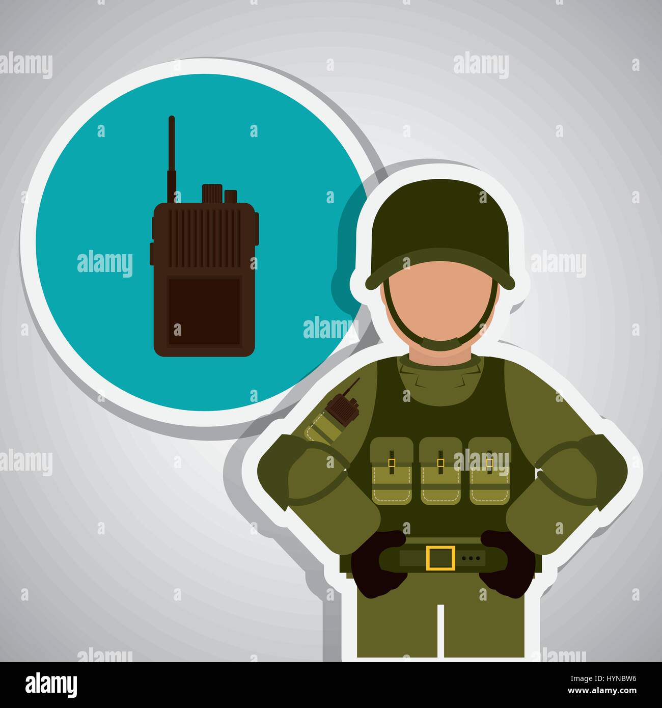 British army radio Stock Vector Images - Alamy