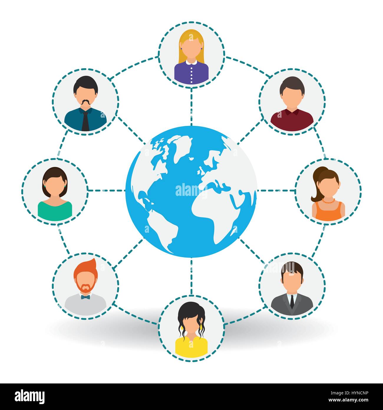 people concept with social media icon design, vector illustration 10 ...
