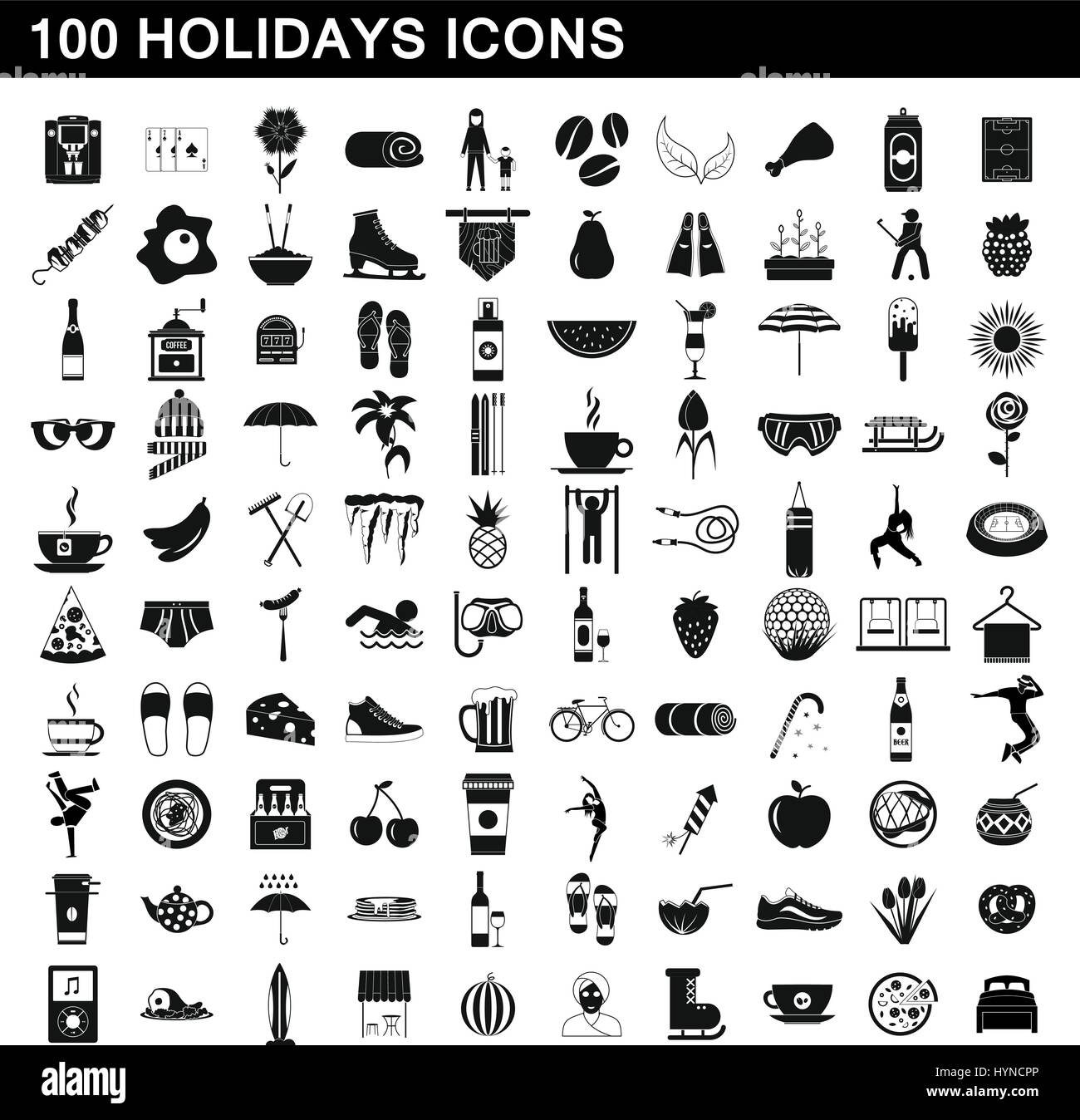 100 holidays icons set, simple style Stock Vector Image & Art - Alamy 100 holidays icons set, simple style Stock Vector Image & Art - Alamy