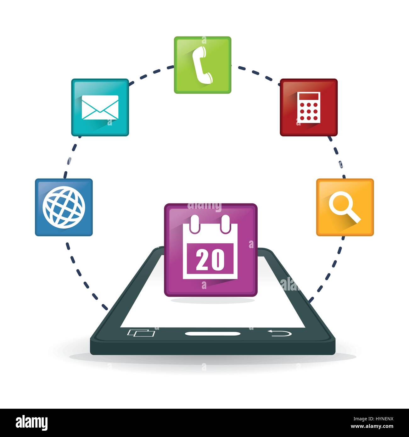 calendar concept with icon design, vector illustration 10 eps graphic ...