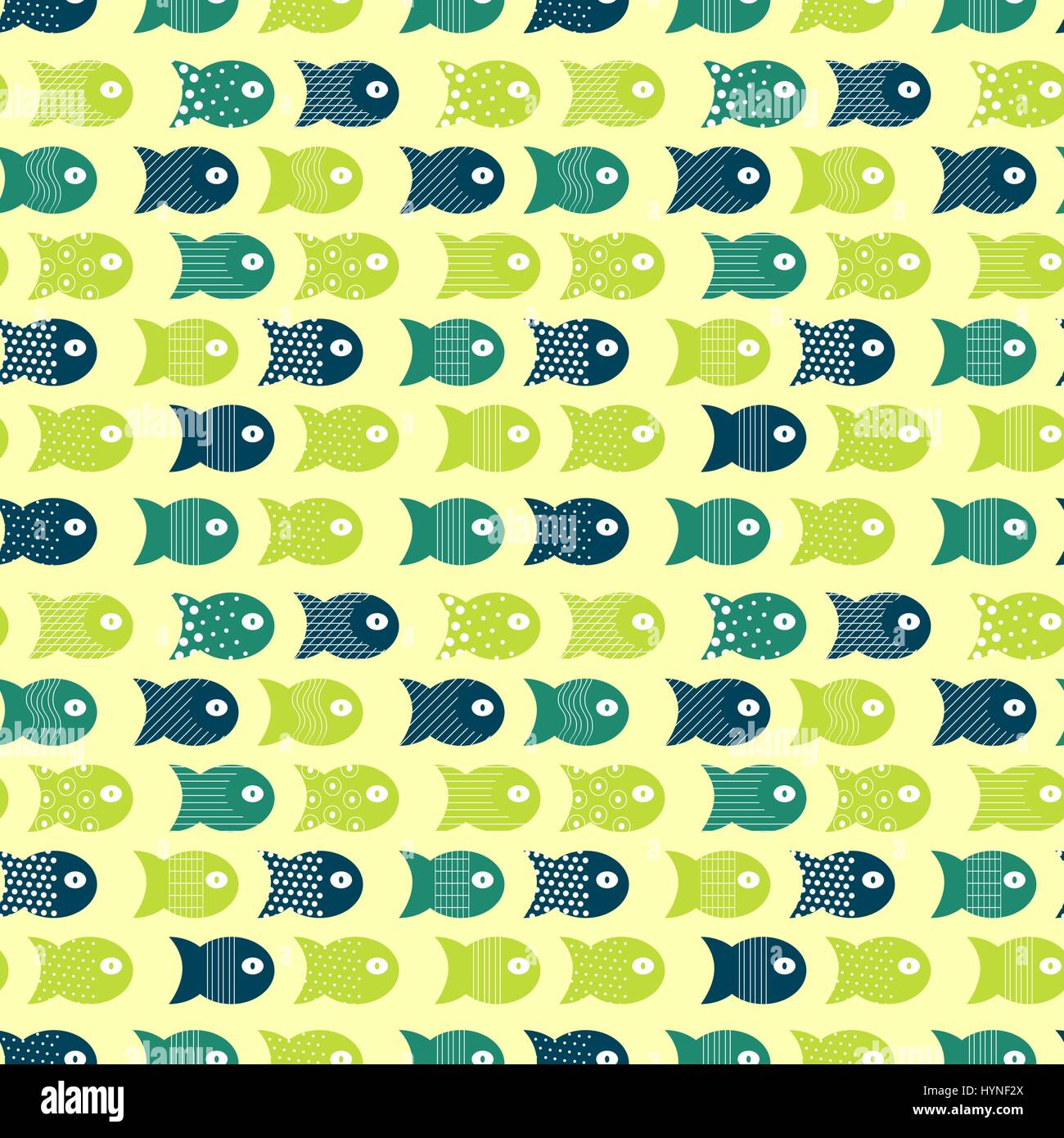 Fish seamless pattern for fabric textile design, pillows, wallpapers ...