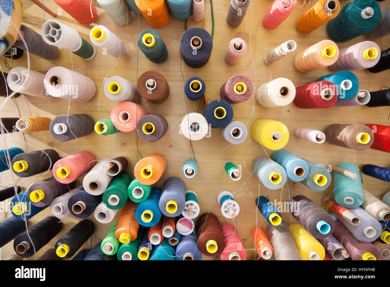 Young woman tailoring in her own small business crafting atelier Stock ...